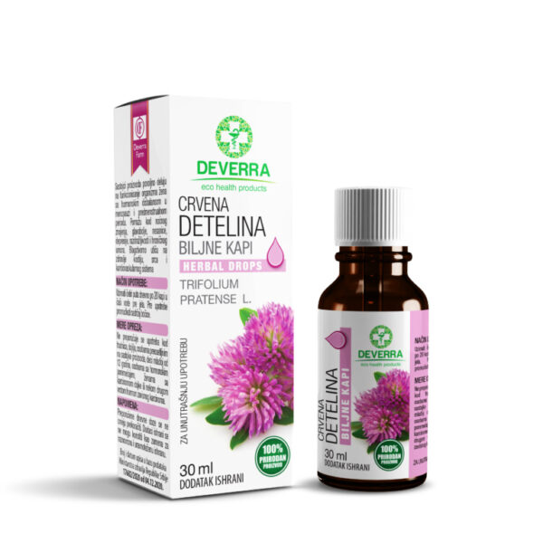 CRVENA DETELINA KAPI 30ml DEVERRA