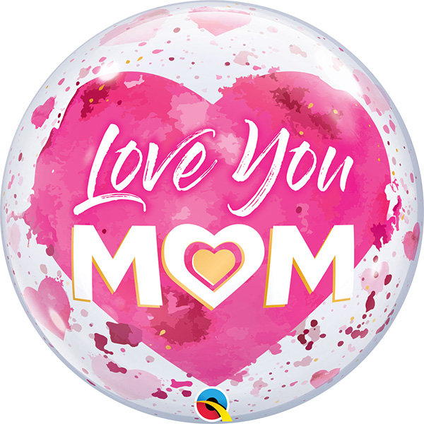 82542
22″ Bubble Love You M(Heart)M Pink