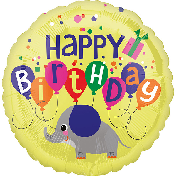 4125001
18″ Foil Elephant Birthday