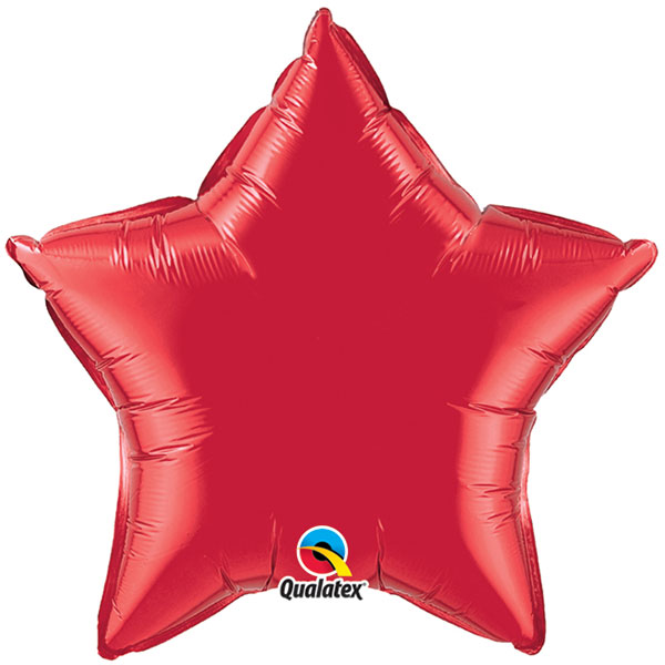 12605
36″ Foil Star Ruby Red