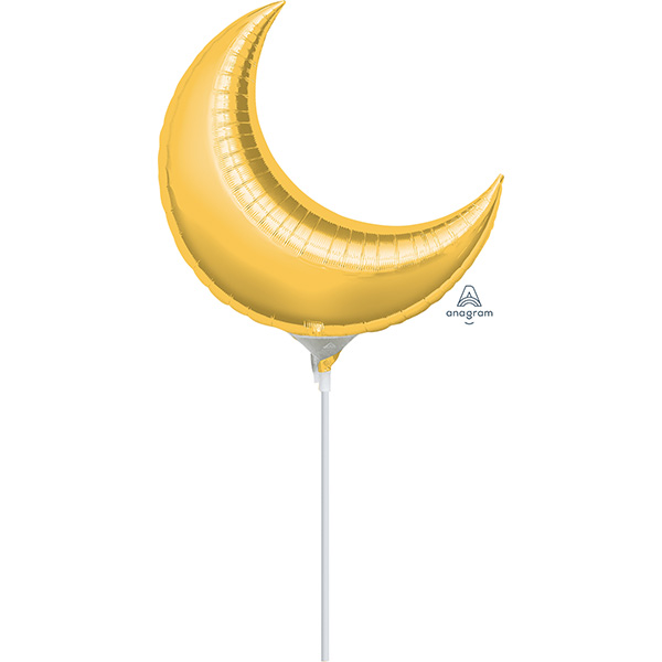 1613399
17″ Foil Crescent Moon Gold