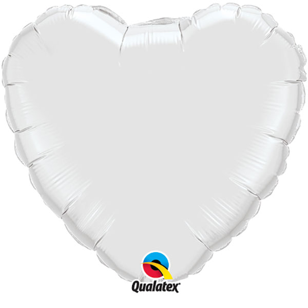 22846
4″ Foil Heart White