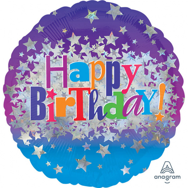 2448201
18″ Foil Happy Birthday Bright Stars