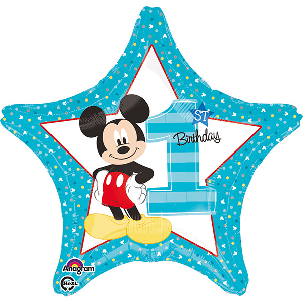 3433501
17″ Foil Star Mickey 1st Birthday