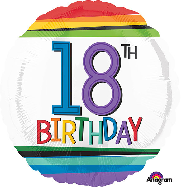 3443201
17″ Foil 18th Birthday Rainbow