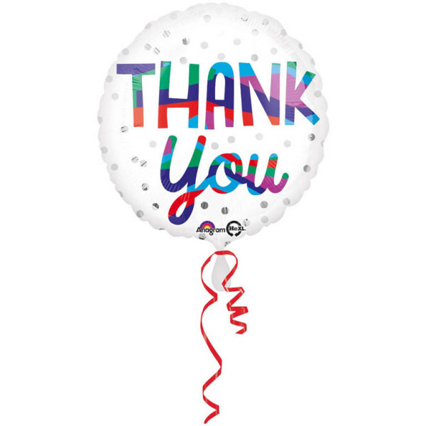 3454801
17″ Foil Thank You Silver Dots