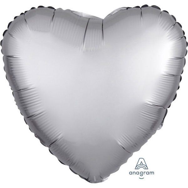 3680601
17″ Foil Heart Satin Luxe Platinum