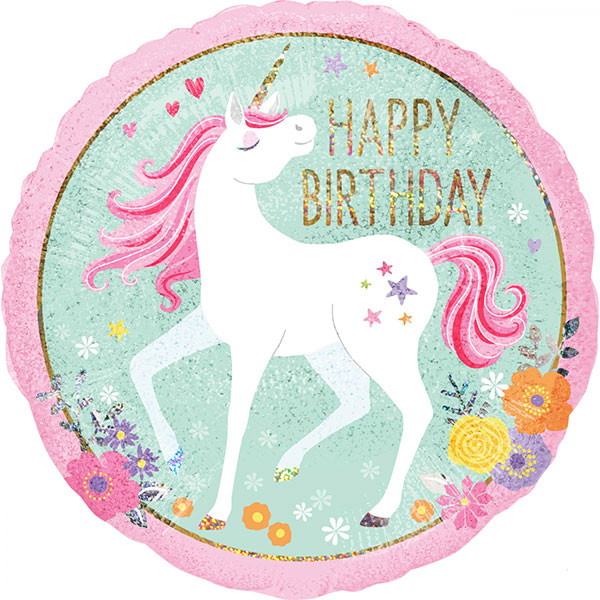 3727201
18″ Foil Magical Unicorn Happy Birthday