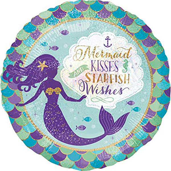 3779901
18″ Foil Mermaid Wishes & Kisses