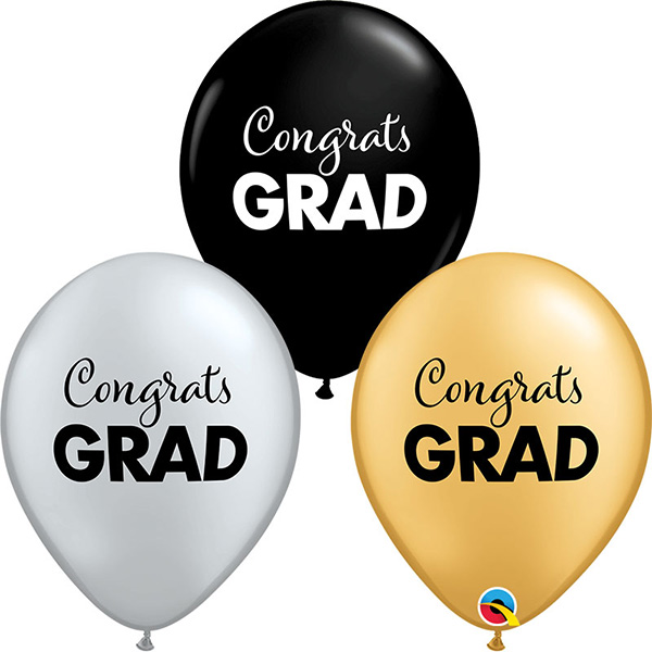 11262
11″ Latex Congrats Grad Special Assorted (6)