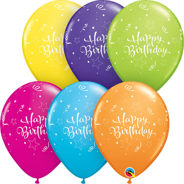 11983
11″ Latex Happy Birthday Shining Stars Assorted (6)