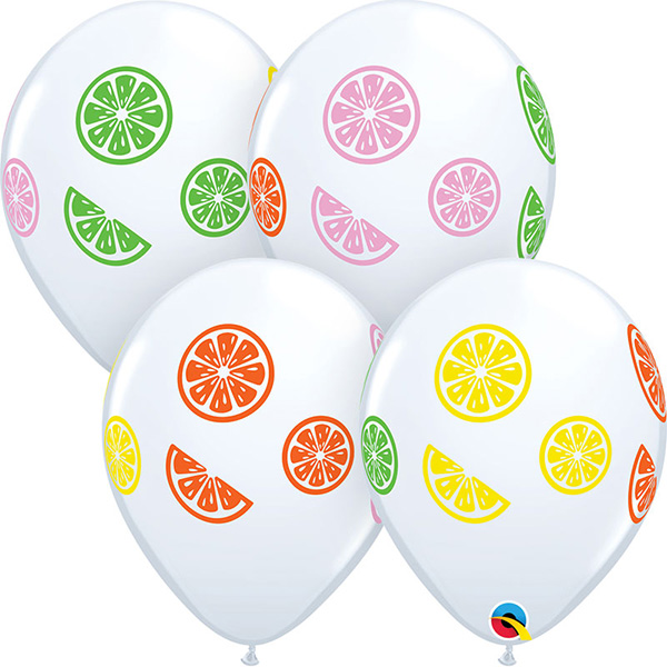 16474
11″ Latex Colorful Fruit Slices (5)