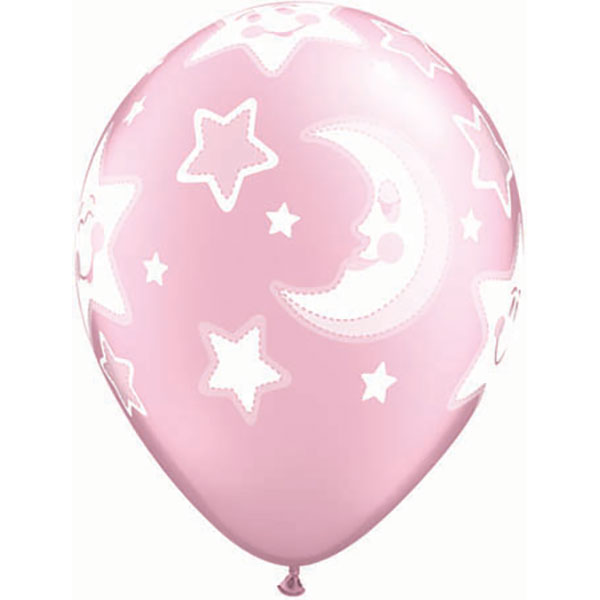 24940
11″ Latex Baby Moon & Stars Pearl Pink (5)