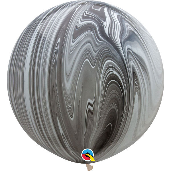 35206
30″ Latex Agate Black & White