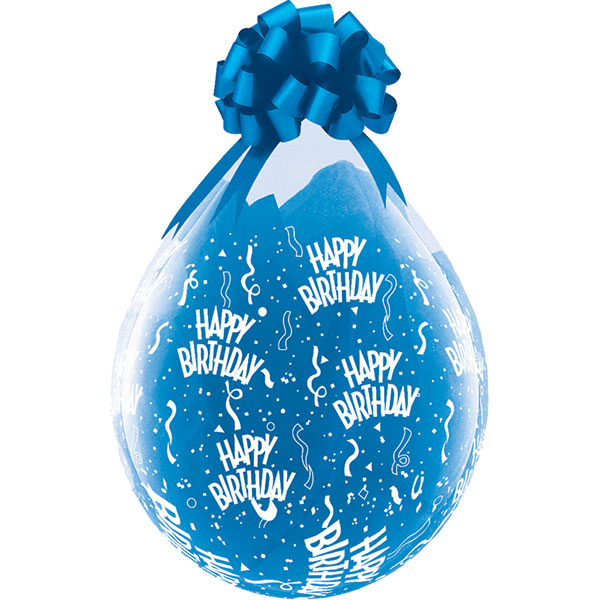 37548
18″ Stuffing Happy Birthday Clear