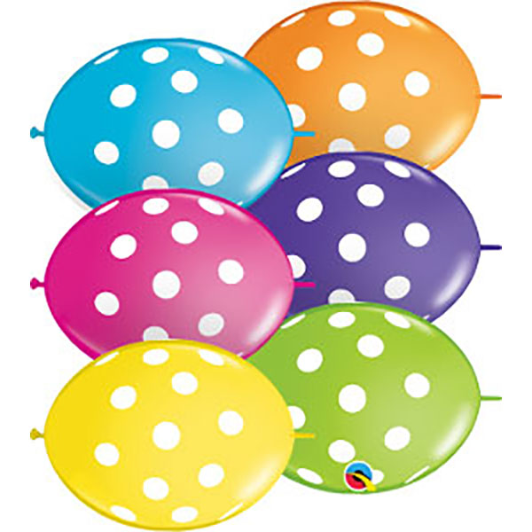 90567
12″ QLink Big Polka Dots Tropical (6)
