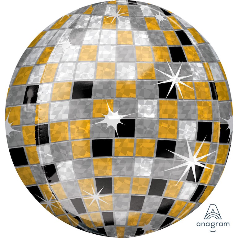 4011001
Orbz Disco Ball Gold Silver Black