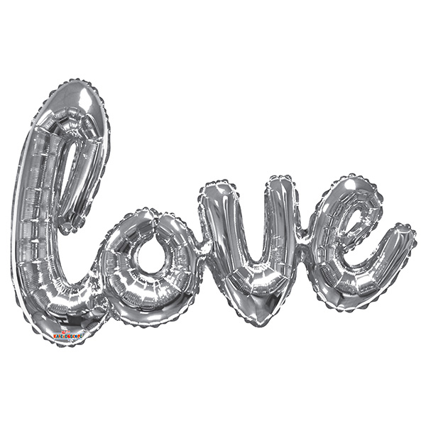 1573336
36″ MultiBalloon Phrase Love Silver