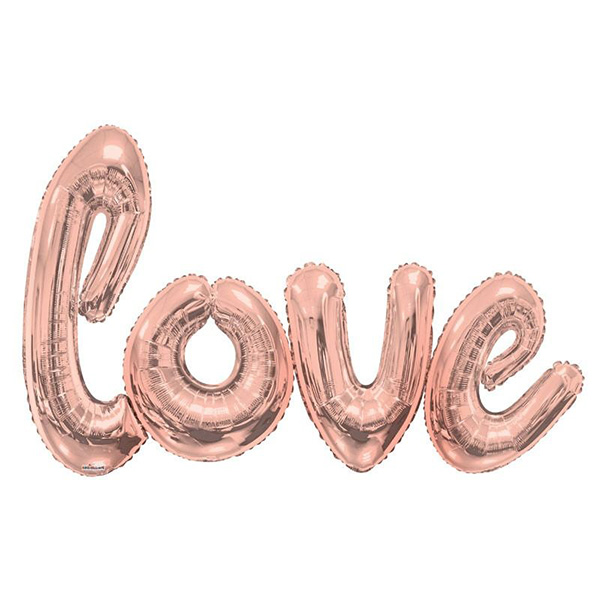 1574036
Jumbo MultiBalloon Phrase Love Rose Gold