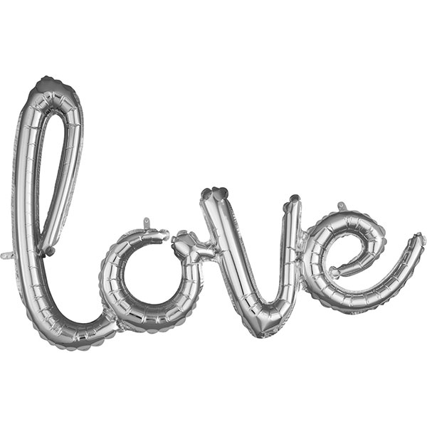 3669511
MultiBalloon Phrase Love Silver