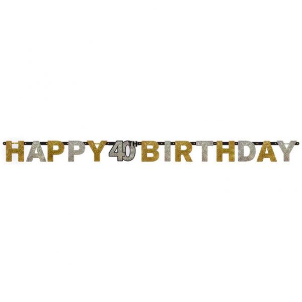 120204
Letter Banner Happy 40 Birthday Sparkling