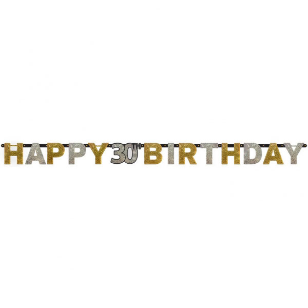 120207
Letter Banner Happy 30 Birthday Sparkling