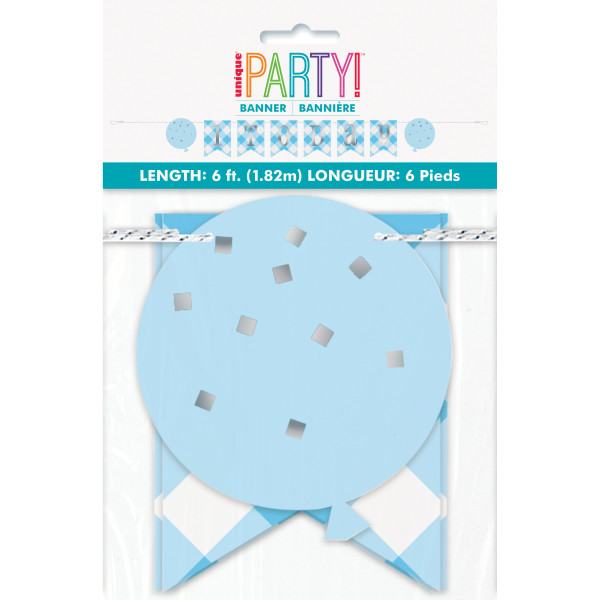 74938U
Pennant banner 1st Birthday Blue