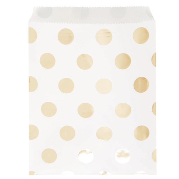 62881U
8 Treat bags Gold Dot