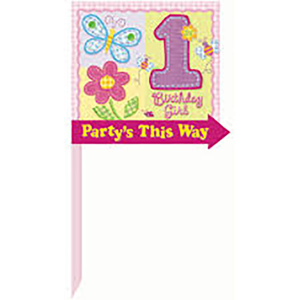 191015
Lawn Sign 1st Birthday Pink