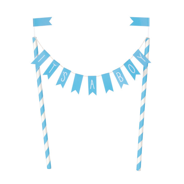 73390U
Cake top Its A Boy Bunting