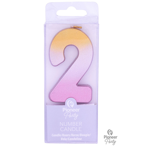 15852
Candles Numeral 2 Rose Gold Ombre