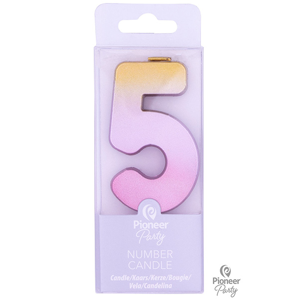 15855
Candles Numeral 5 Rose Gold Ombre