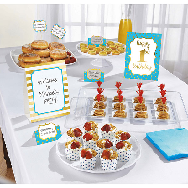 410048
Buffet Decoration Kit 1st Birthday Blue