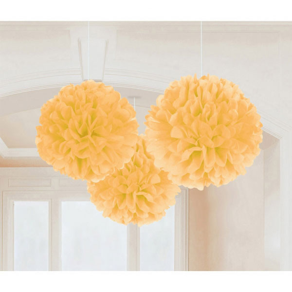 180024
3 Fluffy Decorations Gold