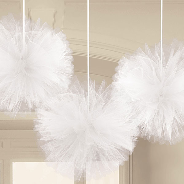 18018208
3 Tulle Fluffy Wedding Decorations