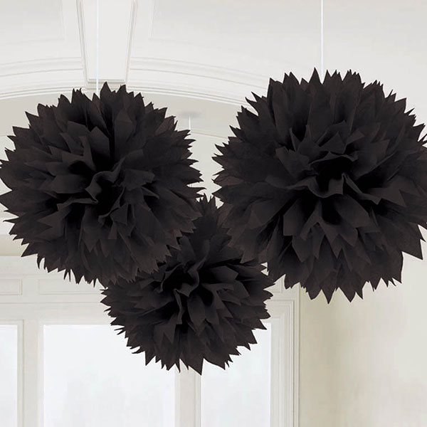 180551055
3 Fluffy Decorations Black