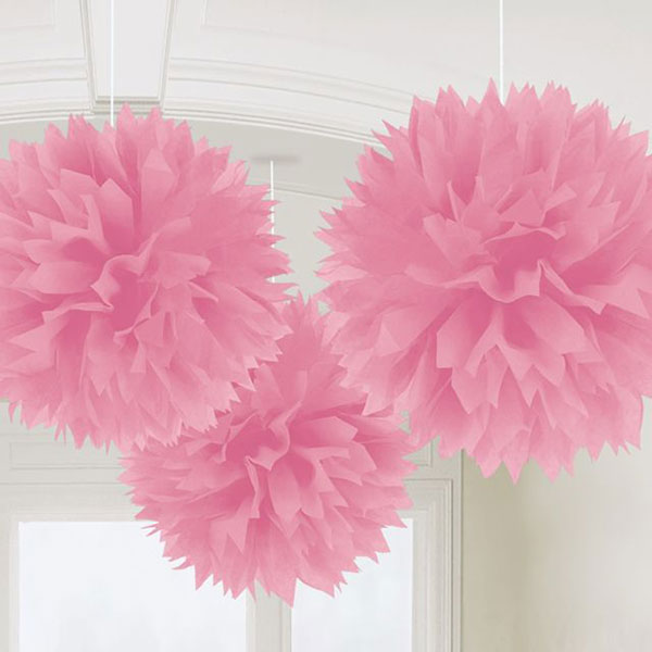 1805510955
3 Fluffy Decorations Light Pink