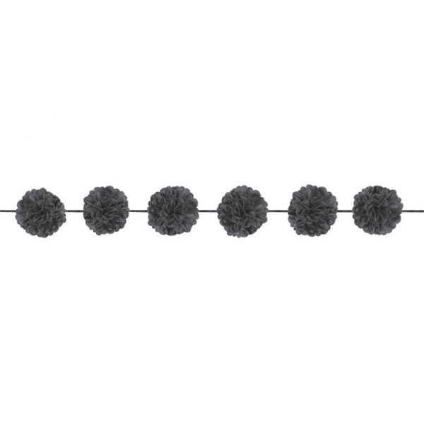 22555510
2 Fluffy Garlands Wedding Black