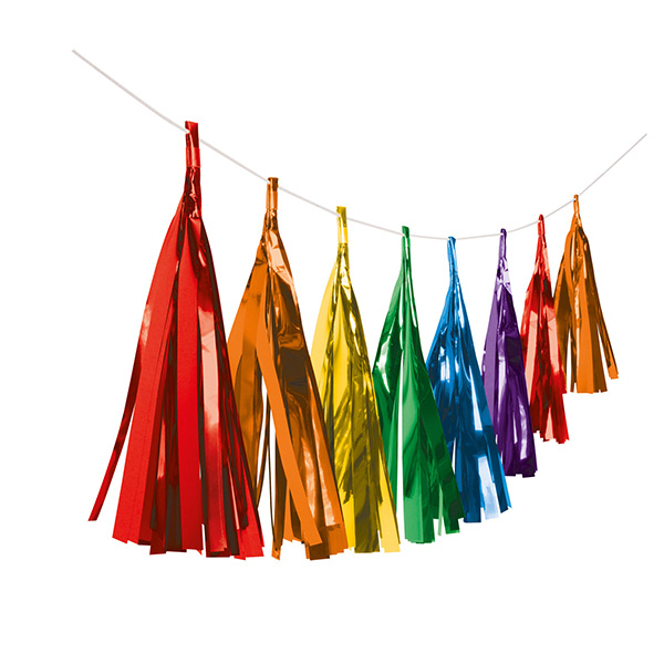 9904614
Garland Tassel Bright Rainbow