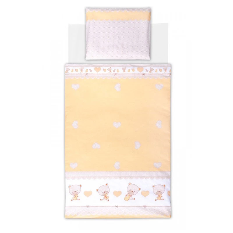 Textil posteljina za krevetac Baby Bear Narandžasta, 80x120