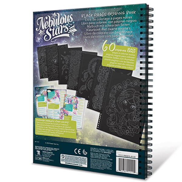 Nebulous Stars – Black Pages Colouring Book Bojanka sa crnim stranicama 11111