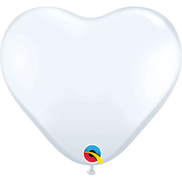 43651
6″ Latex Heart White (10)