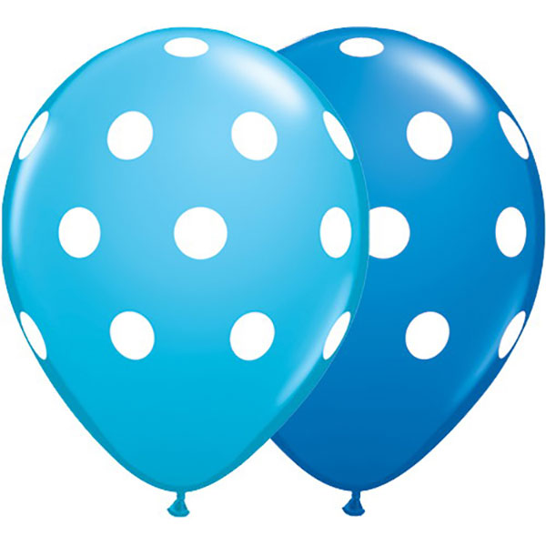 54140
11″ Latex Big Polka Dots Dark Blue & Robin Egg Blue (6)