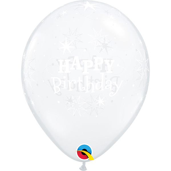 54161
11″ Latex Happy Birthday Sparkle Diamond Clear (5)