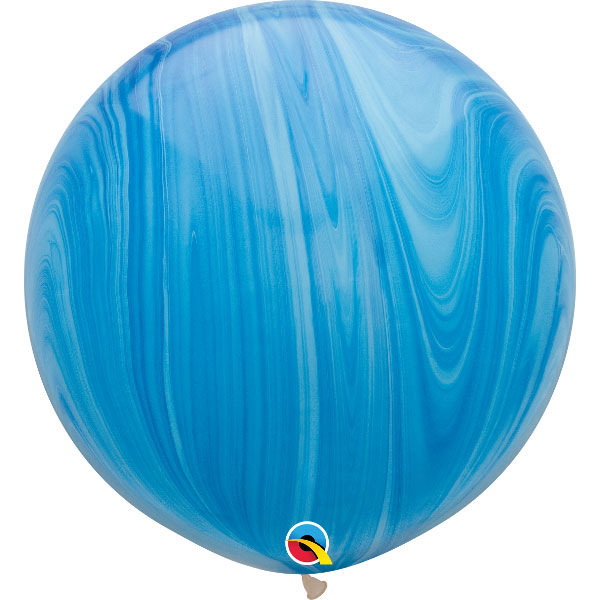 63756
30″ Latex Agate Blue Rainbow