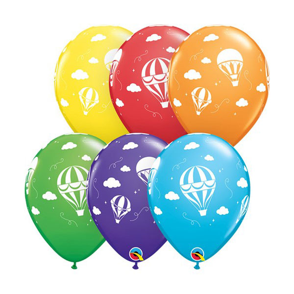 86561
11″ Latex Rainbow Hot Air Ballon Assorted (6)