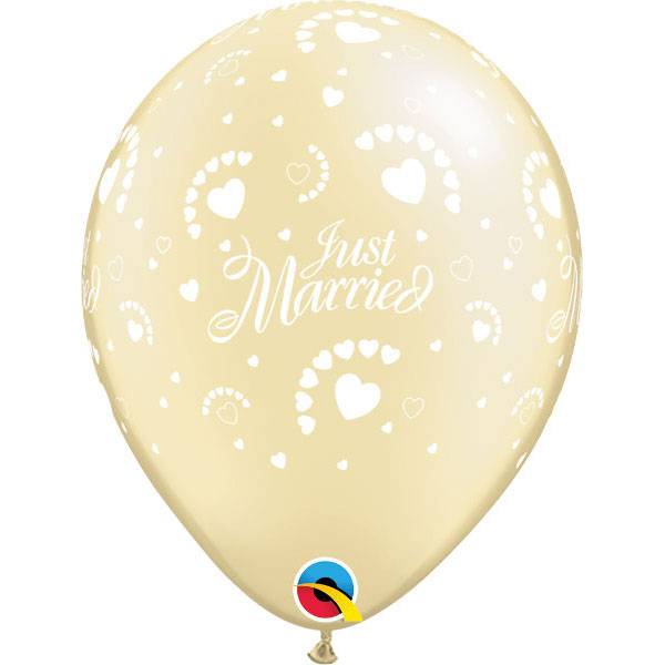 88440
11″ Latex Just Married Ivory (5)