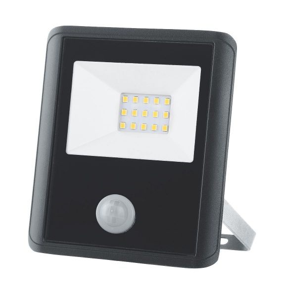Reflektor LED SMD 10W crni sa fiksnim senzorom