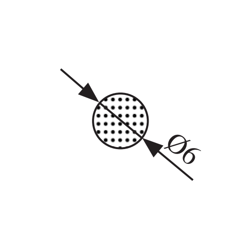 Gajtan sunđerasti – fi6, Ø6