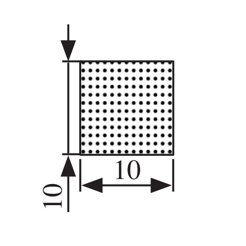 Gumeni profil sunđerasti 10×10